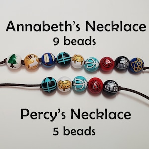 Percy & Annabeth's Camp Half Blood Bead Necklace (no Clasp) - Etsy Canada