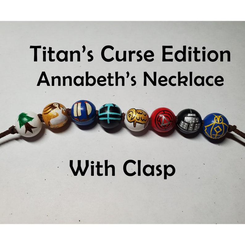 Titan's Curse Edition Annabeth's Camp Half Blood Bead Necklace With ...