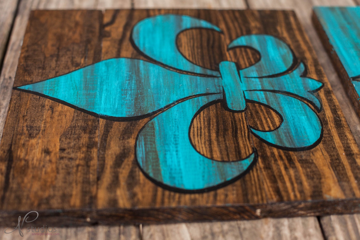 Wood Art Fleur De Lis Set - Etsy