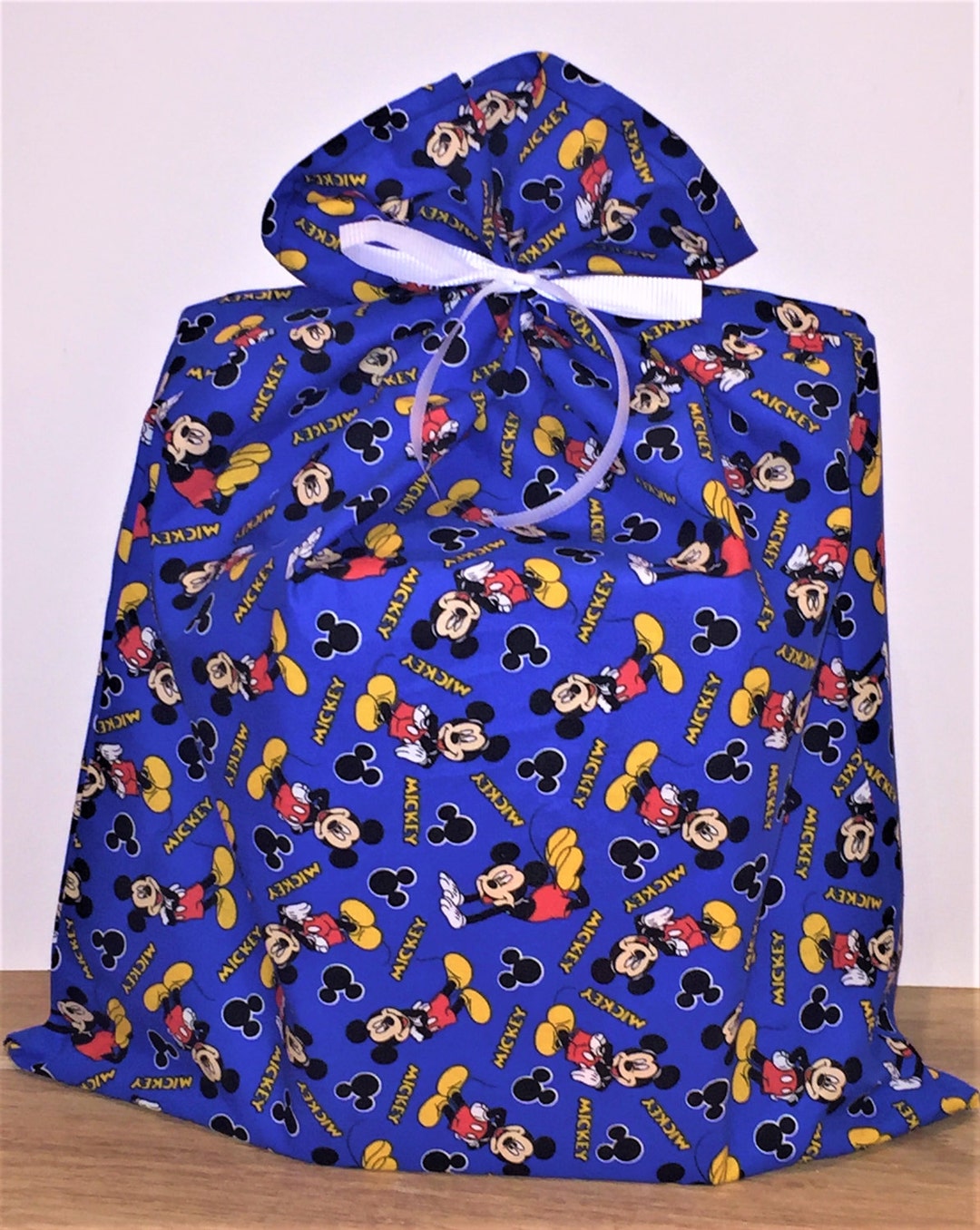 Blue Mickey Mouse Gift Bag - Etsy