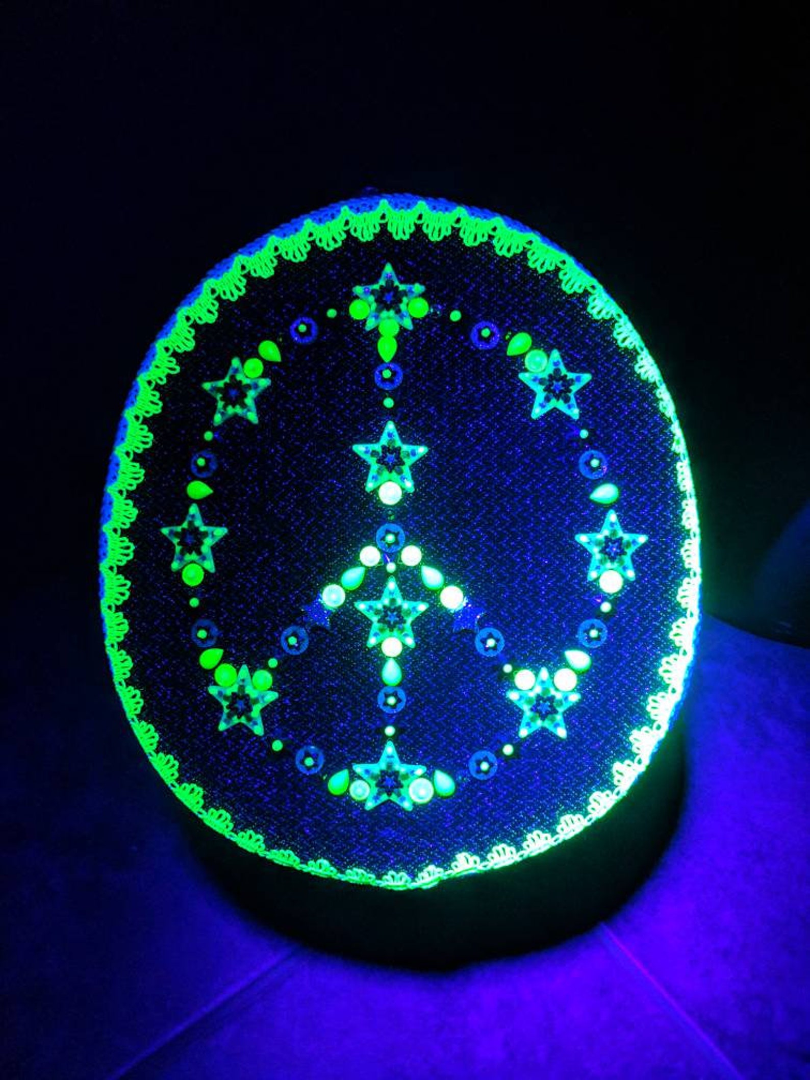 Out of This World Alien Outer Space Peace Sign Captain Hat Galaxy ...