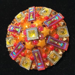 Red and Gold Pasties Fire Phoenix Burlesque Burning Man Festival Rave ...