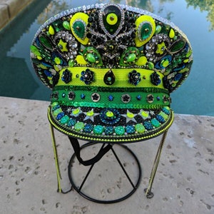 Out of This World Alien Outer Space Peace Sign Captain Hat Galaxy ...