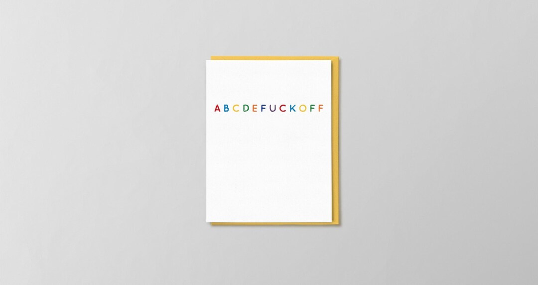 Funny Abcde-fuck Off, Abcs, Congrats on Divorce - Etsy