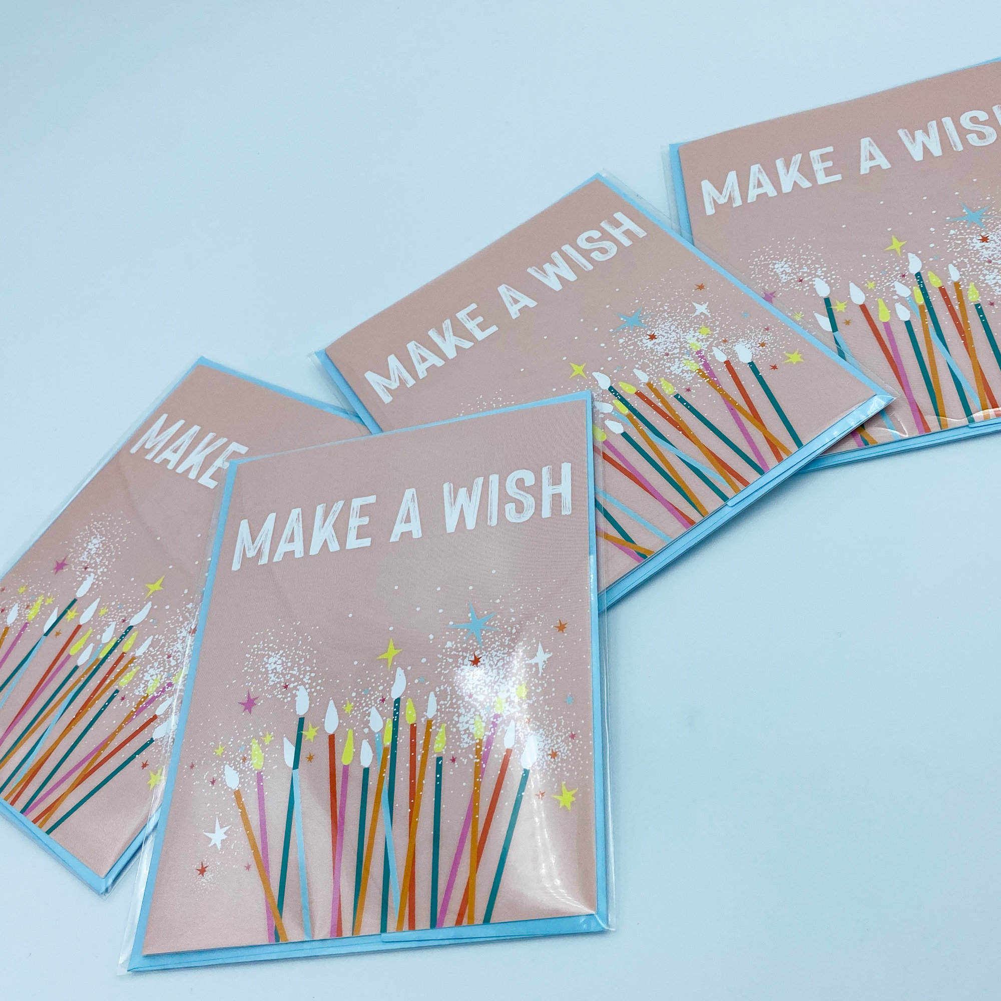 Make A Wish Birthday Card Greeting Cards Happy Birthday - Etsy