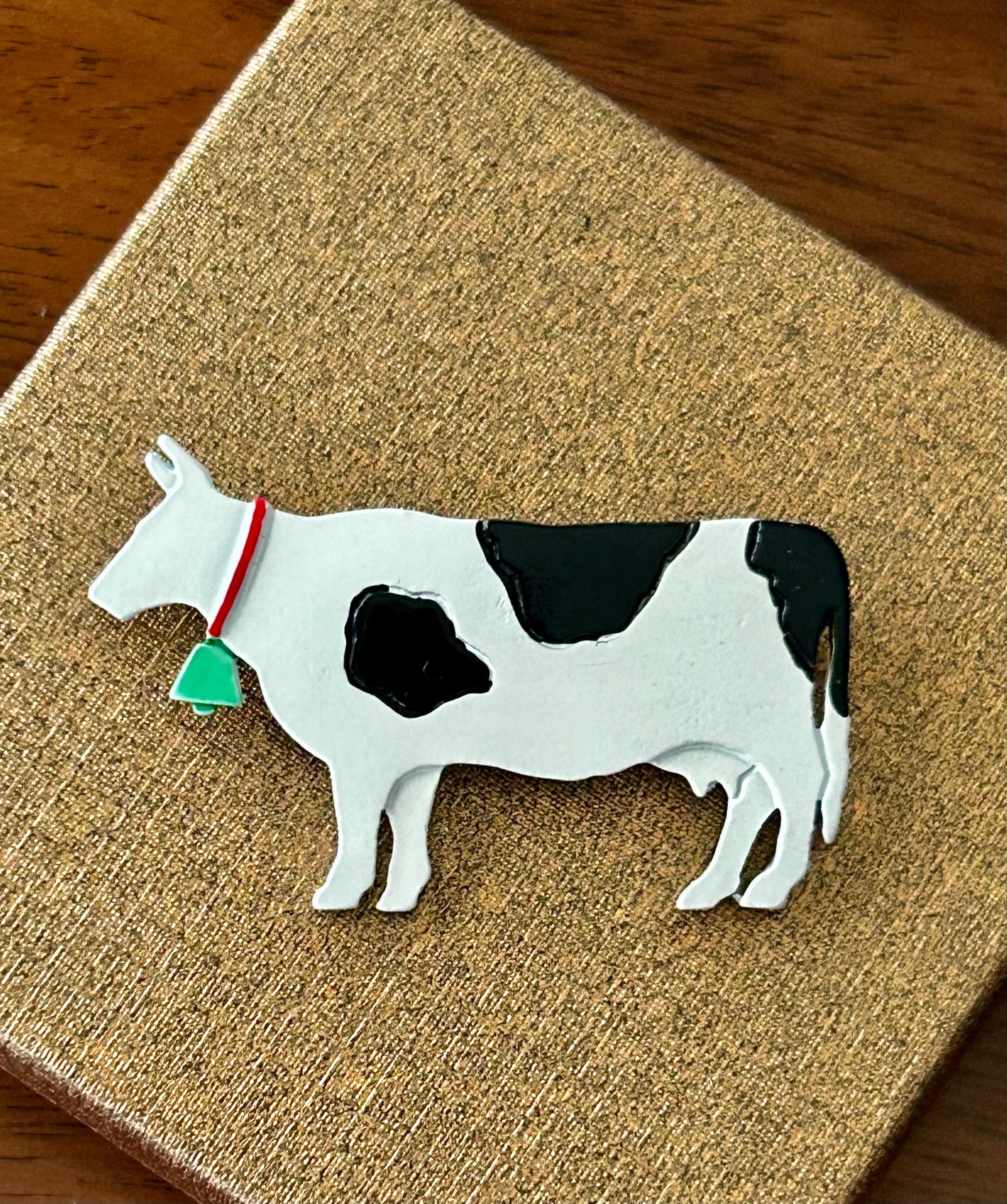 Cow Brooch/pin Enamel Signed JJ Vintage 1990s New Old Stock - Etsy