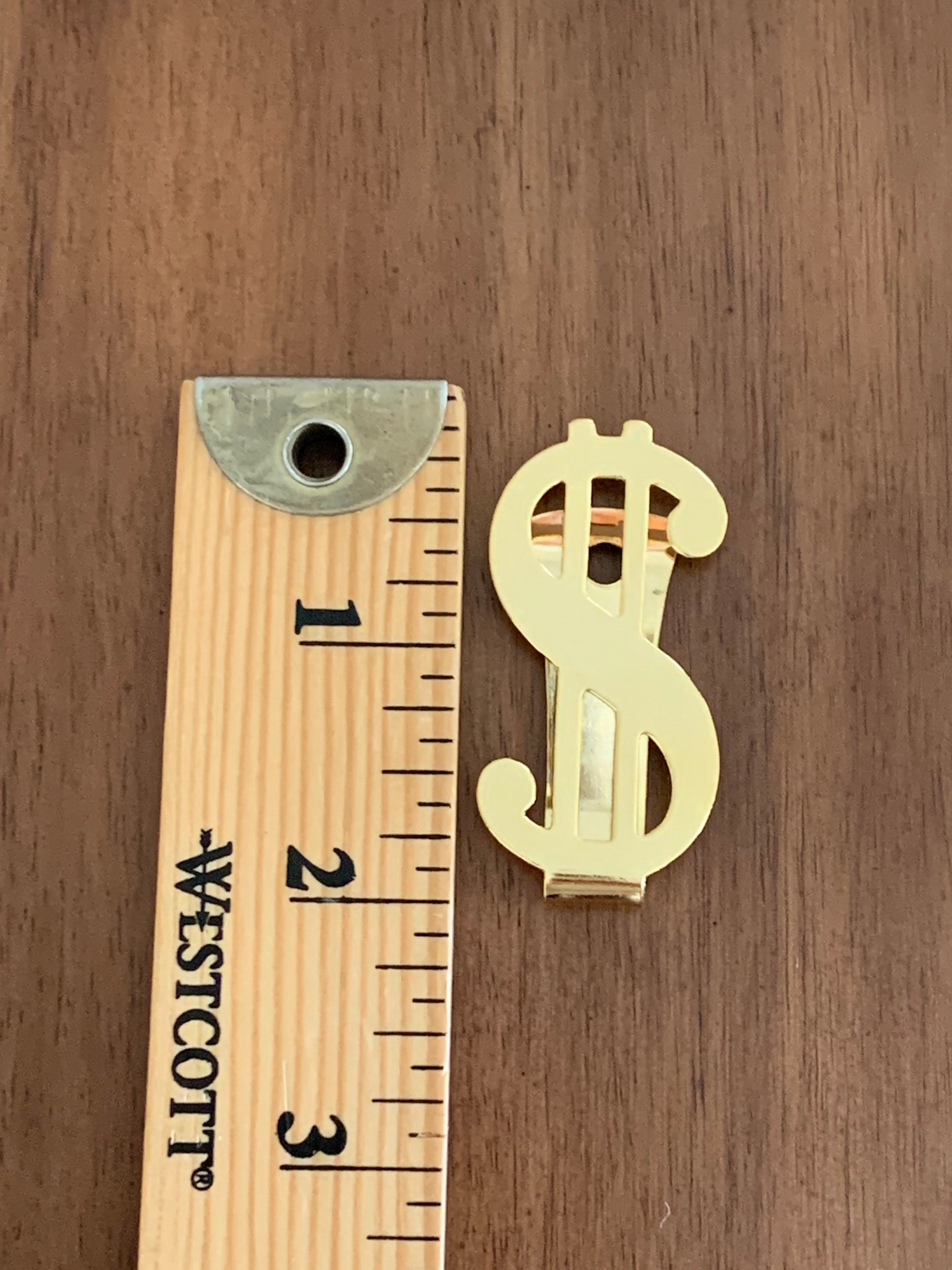 Vintage Money Clip Dollar Sign Gold Tone New Old Stock - Etsy