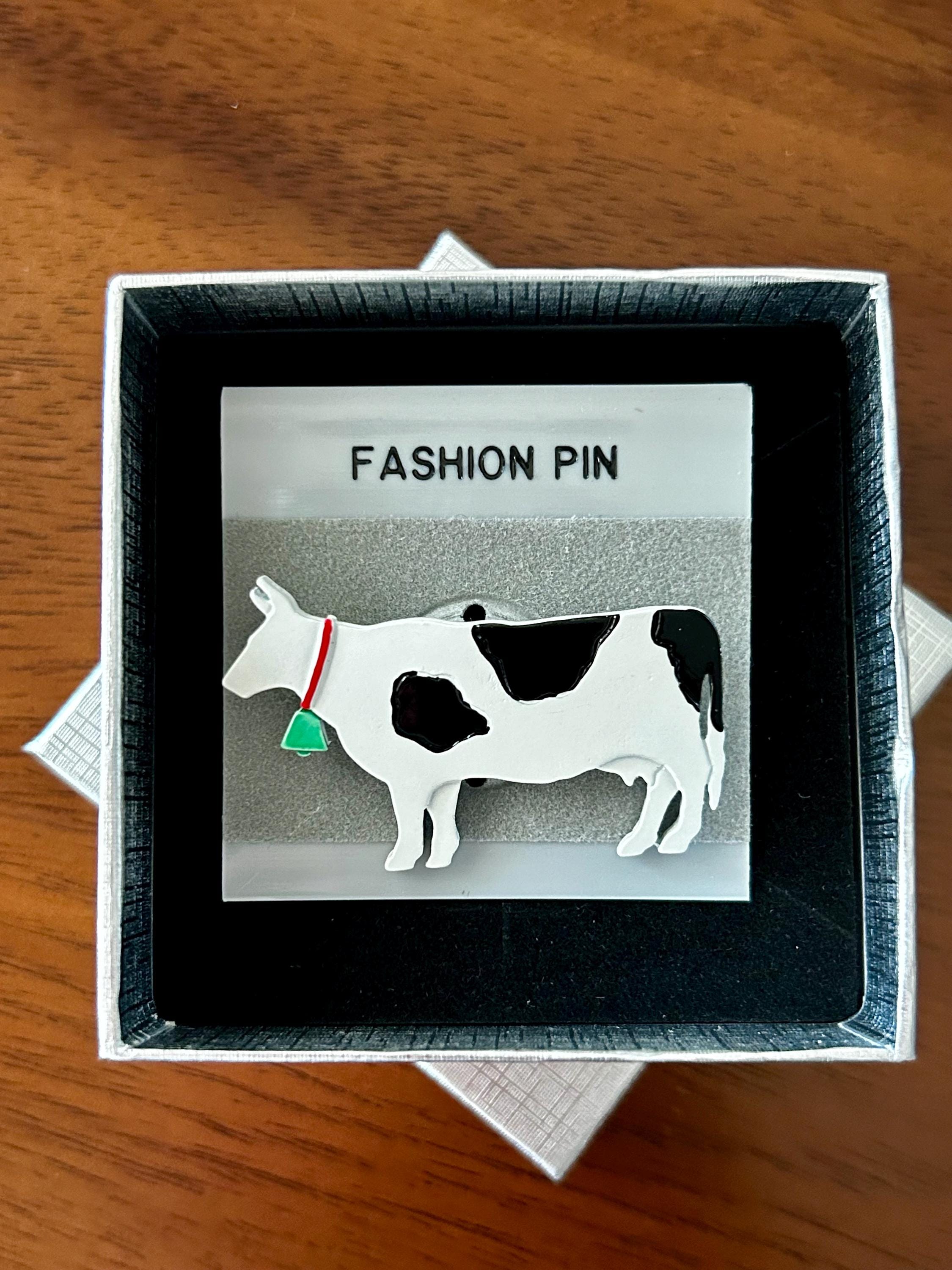 Cow Brooch/pin Enamel Signed JJ Vintage 1990s New Old Stock - Etsy