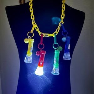 Mini Flashlight Charm With Bell, and Clip Real, Working, Flashlight 4 ...