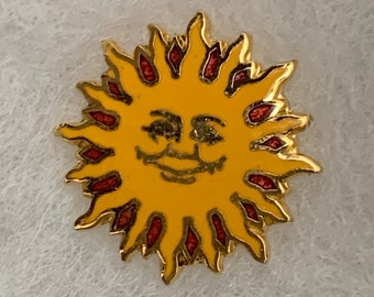 Gold Sun Pin - Etsy