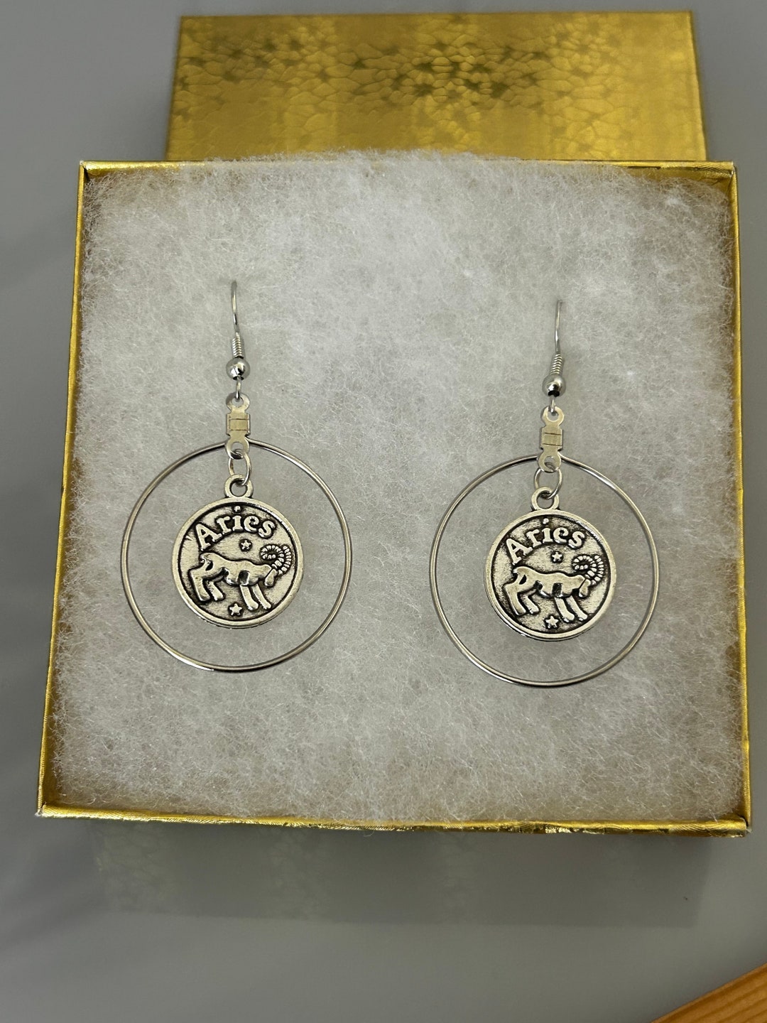 Zodiac Sign Earrings, Silver-tone Four Options to Choose From a Libra ...