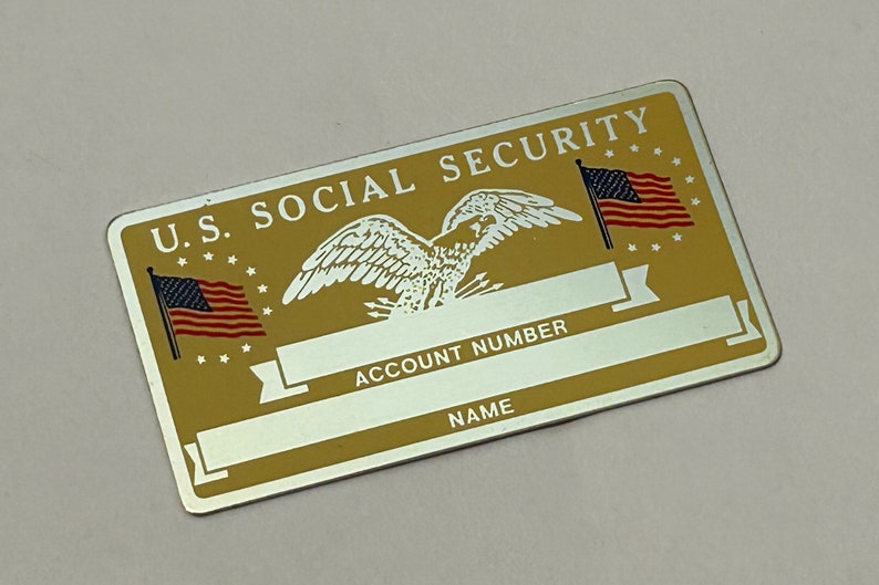 Vintage 1960s Gold Tone Metal Engrave-able Card: New Old Stock - Etsy