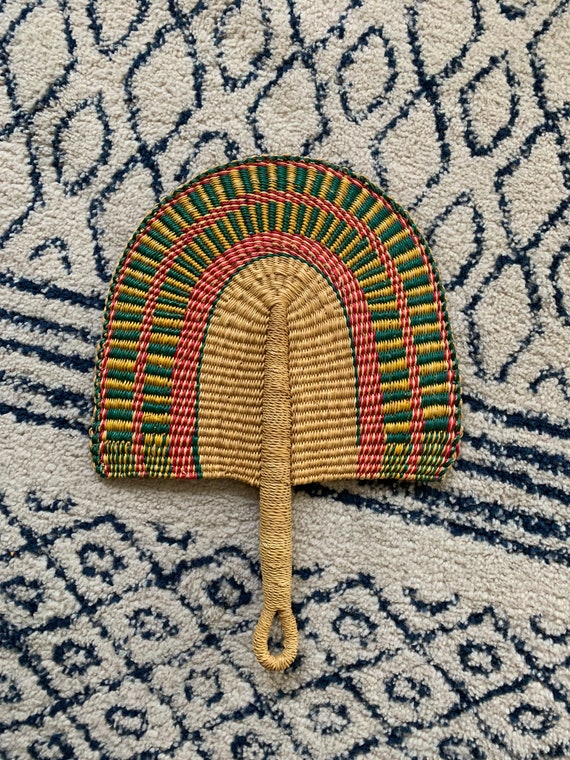 vintage woven raffia wicker - Gem