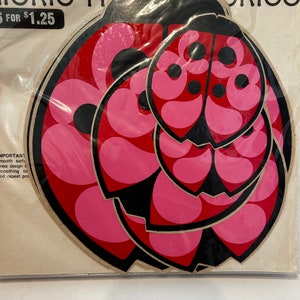 Vintage 1970s Rickie Tickie Stickies Lady Bug Design in Original ...
