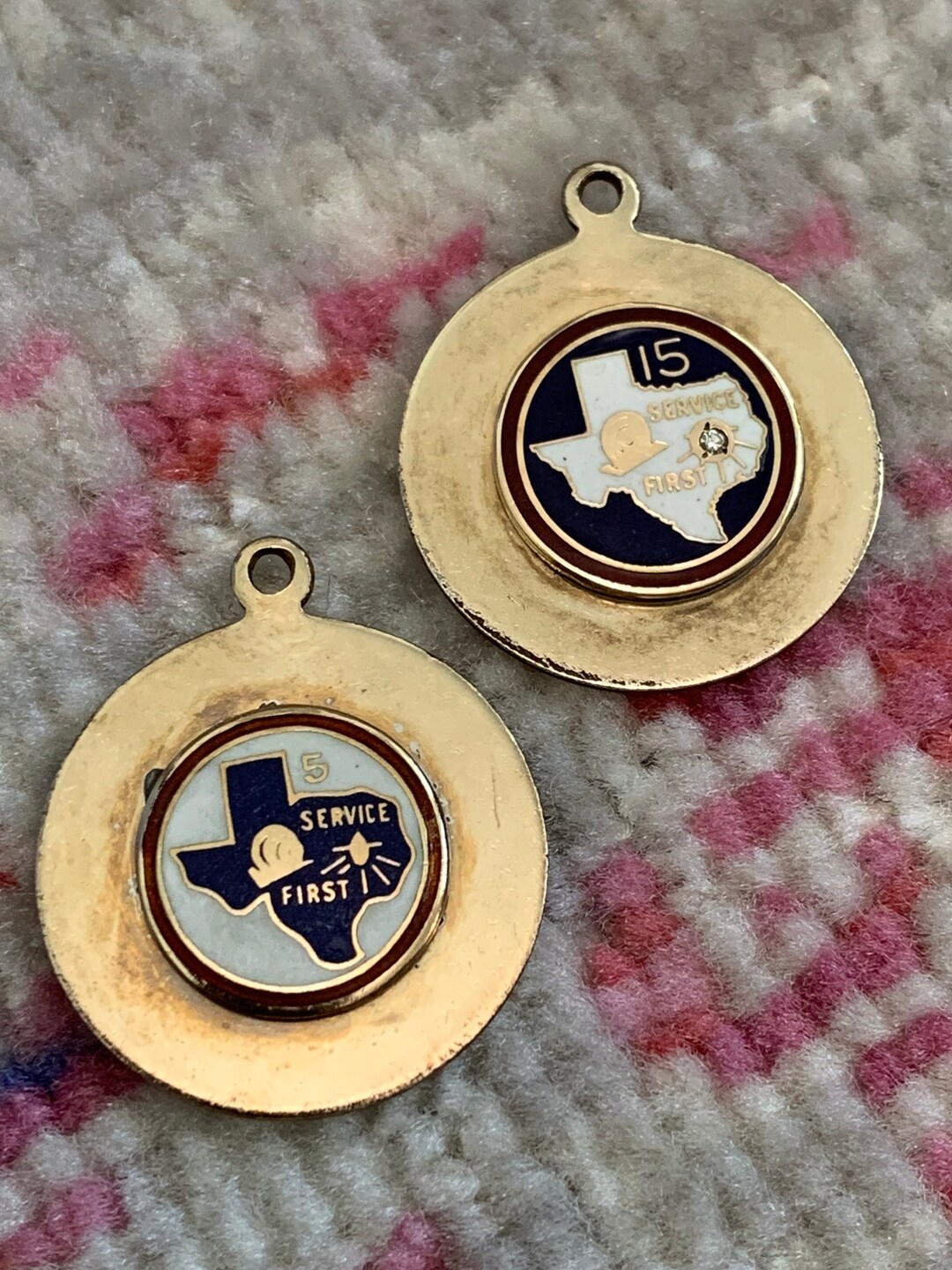 RARE 1950s Texas Service Charms/pendants 12k GF Includes 1 Charm ...