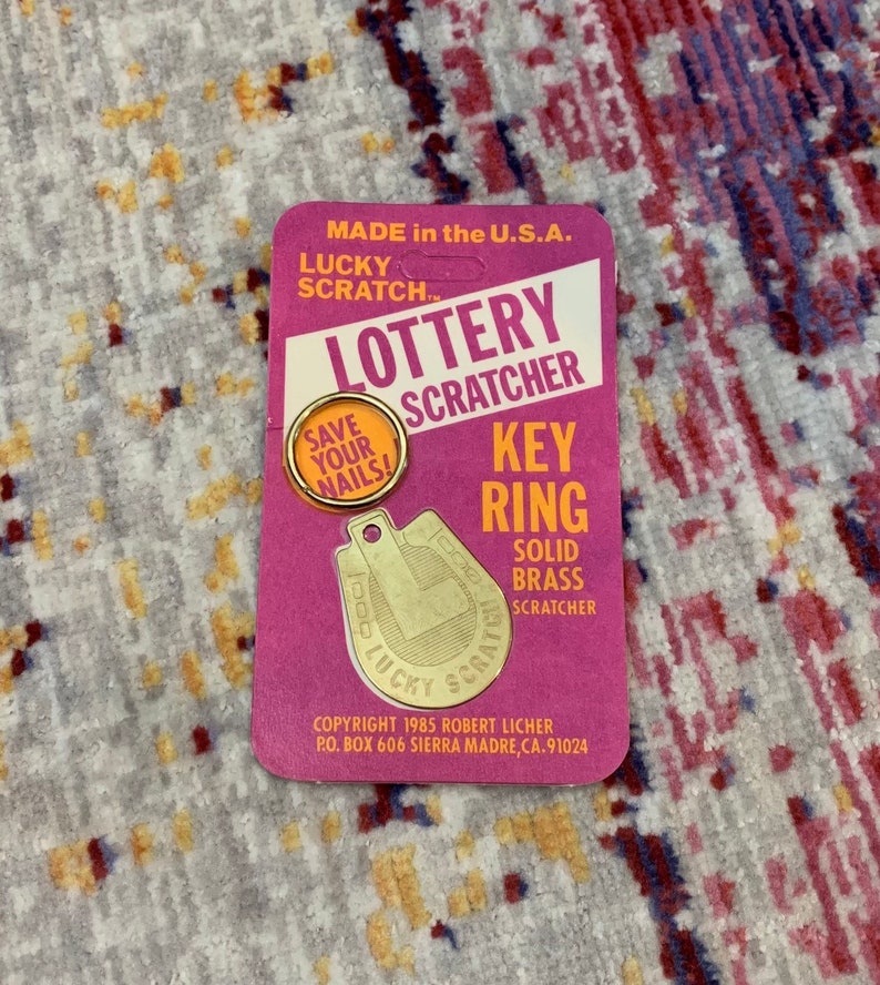 Vintage Lottery Scratcher 1980s Lucky Scratch Solid Brass - Etsy
