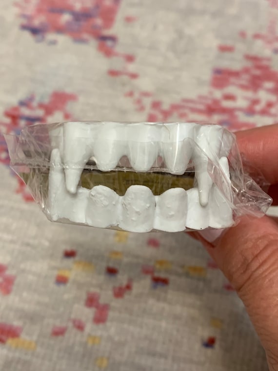 Rare Vintage 1980s Plastic Goofy Teeth with Original … - Gem