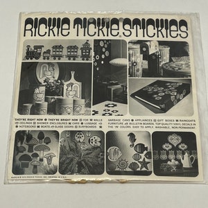 Vintage 1970s Rickie Tickie Stickies Lady Bug Design in Original ...