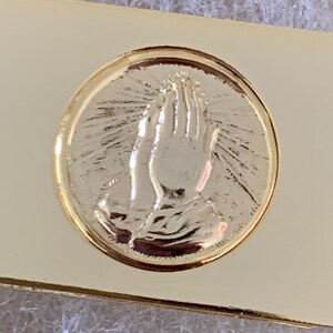 Praying Hands Vintage 1990s Money Clip Praying Hands Gold Tone New Old ...