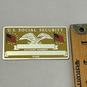 Vintage 1960s Gold Tone Metal Engrave-able Card: New Old Stock - Etsy