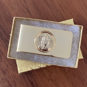 Praying Hands Vintage 1990s Money Clip Praying Hands Gold Tone New Old ...