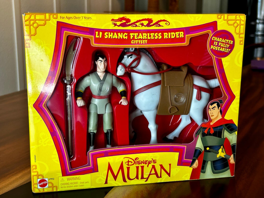 Disney Mulan Li Shang Fearless Rider Giftset Mattel Toy - Etsy