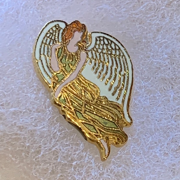 Gold Angel Pin - Etsy