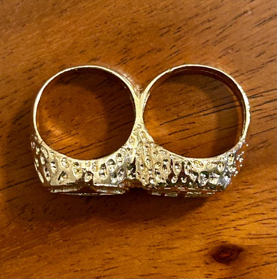 Rare Benz/Cadi Double Finger Statement Ring Size 9.75… - Gem