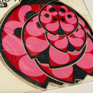 Vintage 1970s Rickie Tickie Stickies Lady Bug Design in Original ...