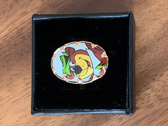 Very Rare Vintage 1970s Yogi Bear Ring Gold Tone Alum… - Gem