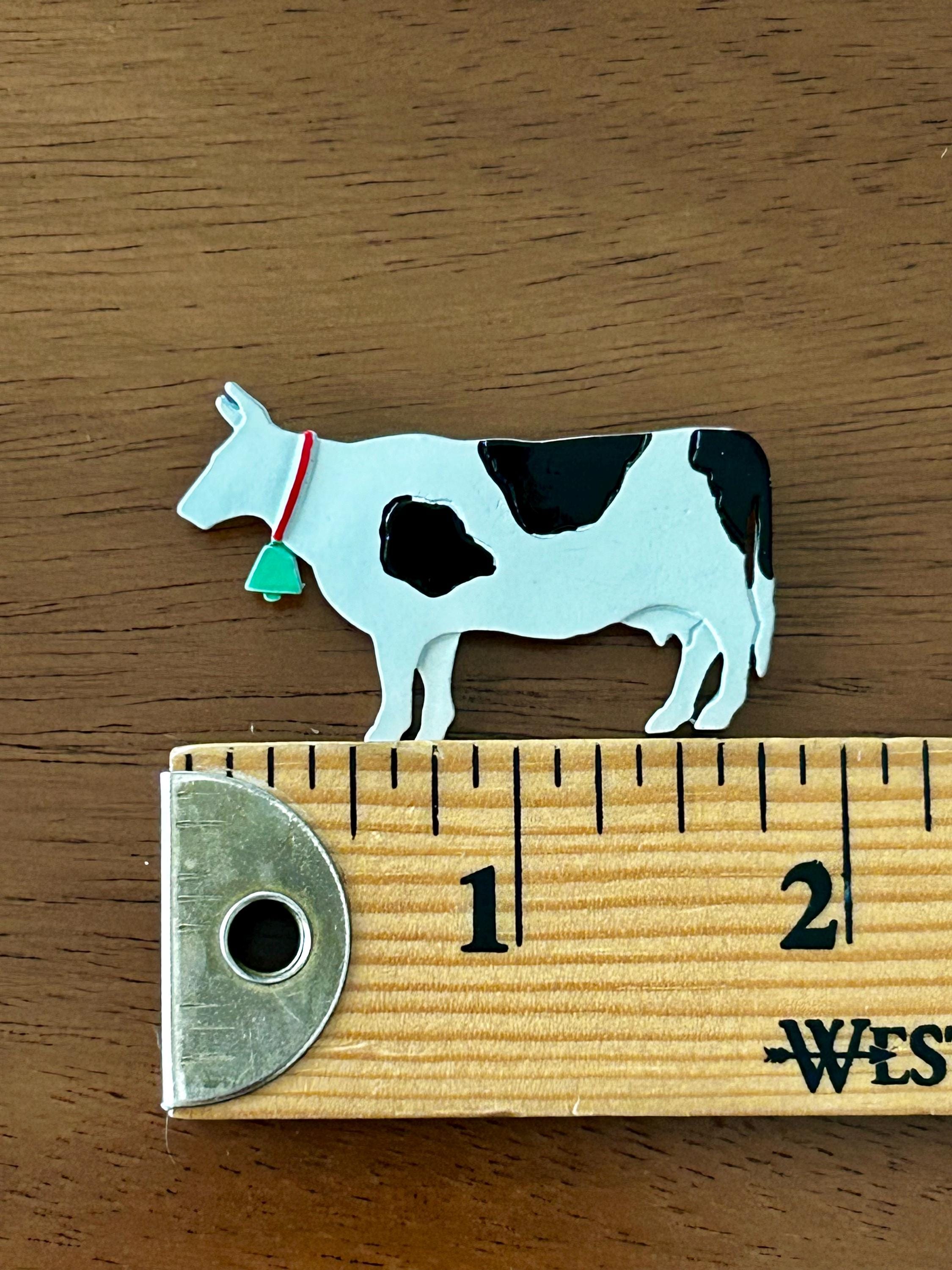 Cow Brooch/pin Enamel Signed JJ Vintage 1990s New Old Stock - Etsy