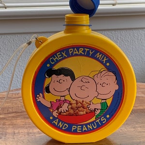 Peanuts Chex Party Mix Toy Canteen Vintage 1990s Includes 2 Canteens - Etsy