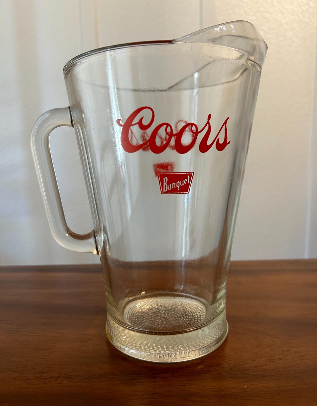 Vintage COORS Banquet Beer Pitcher 64oz Heavy Glass 1970s - Etsy