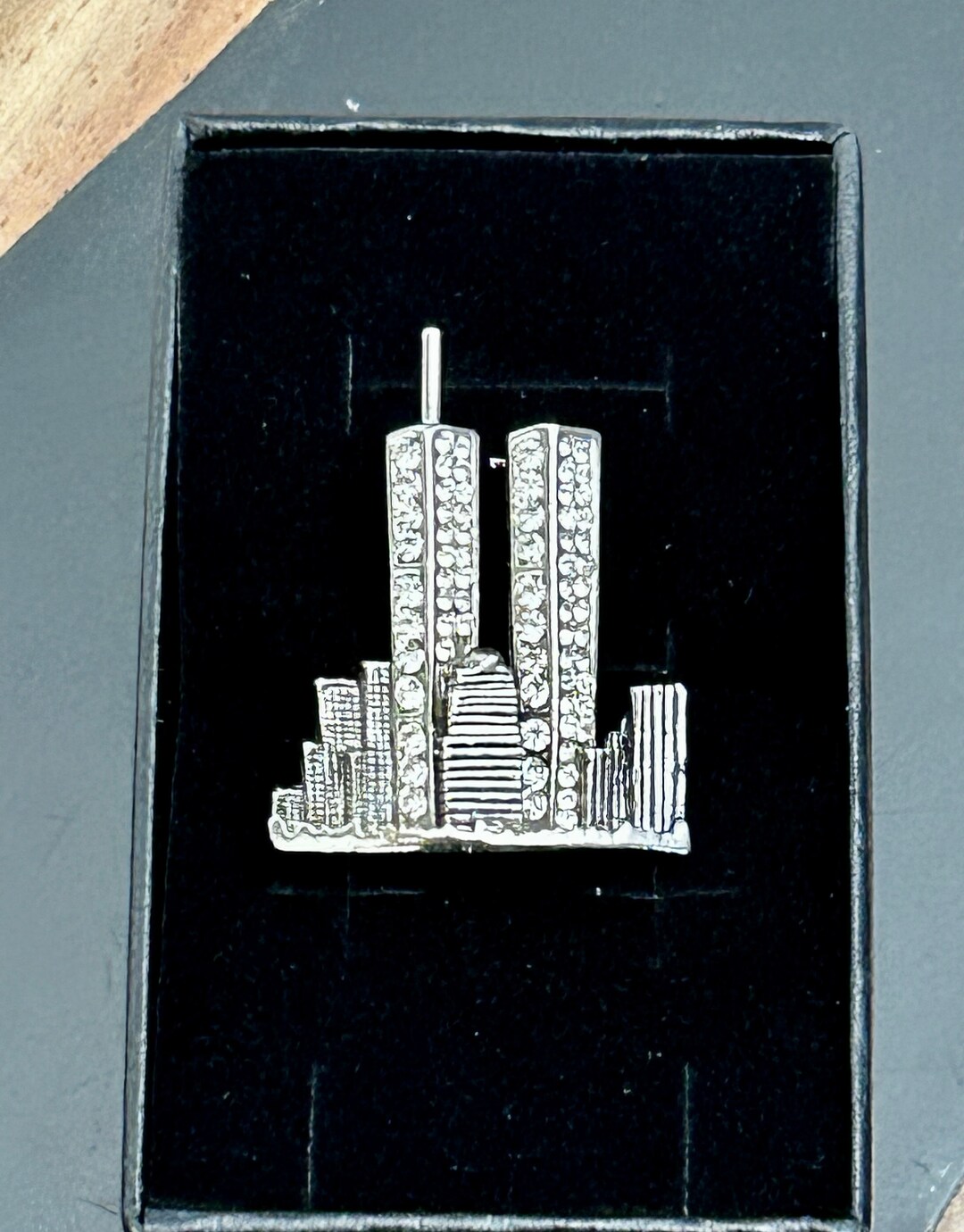 Vintage World Trade Center Brooch Pin Souvenir, Silver Tone With ...