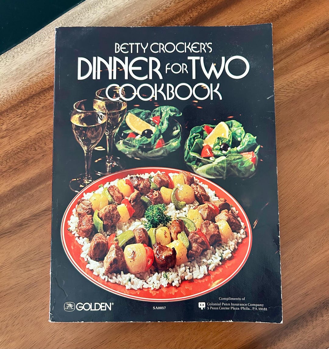 Betty Crockers Dinner for Two Cookbook 1979 - Etsy