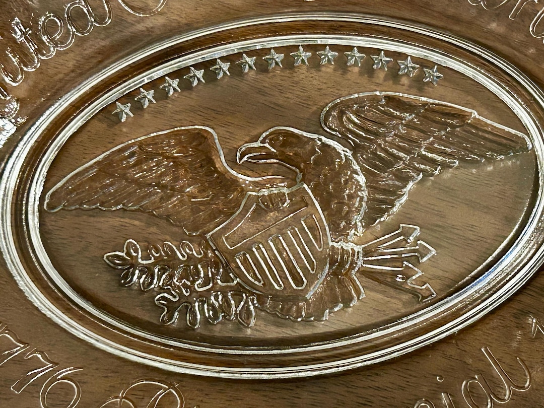 Vintage United States of America Bicentennial Commemorative Glass ...