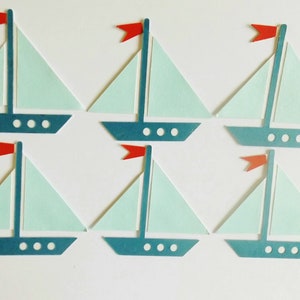 Sailing Yachts Nautical Papercraft Embellishments Sailboats ...