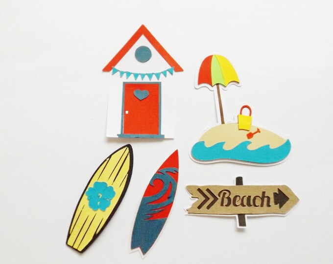 Beach Summer Papercraft Embellishments Holiday Scrapbooking Ephemera ...