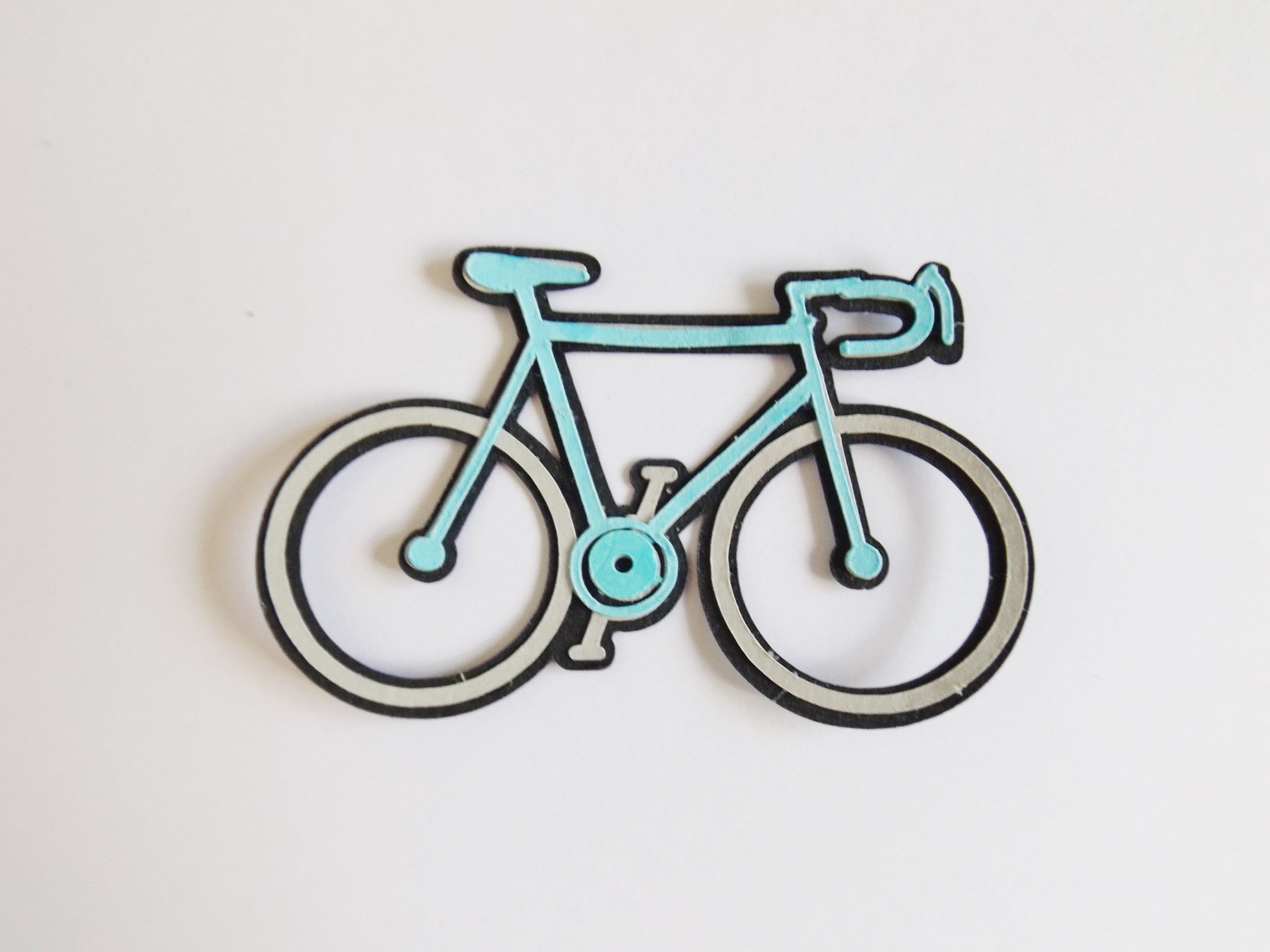 Bicycles Papercraft Embellishments Cycling Scrapbooking Ephemera Bikes ...