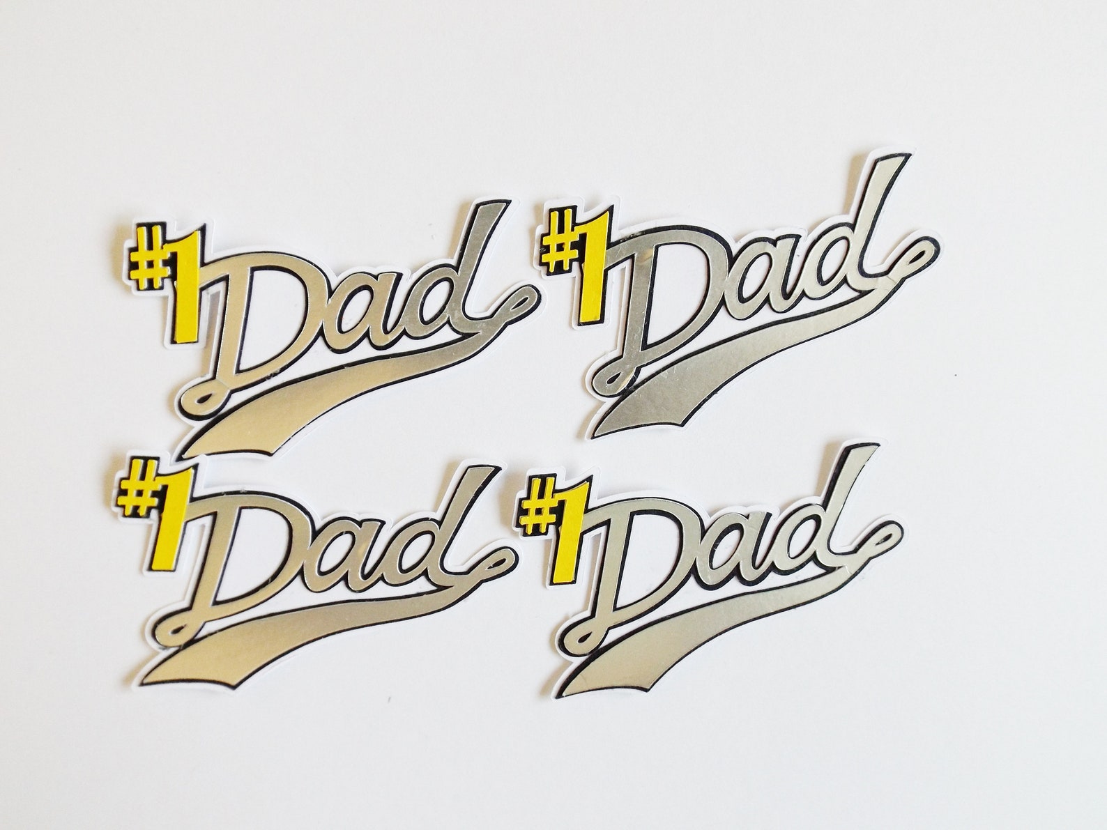 Number 1 Dad Sentiments Papercraft Embellishments Dads - Etsy UK