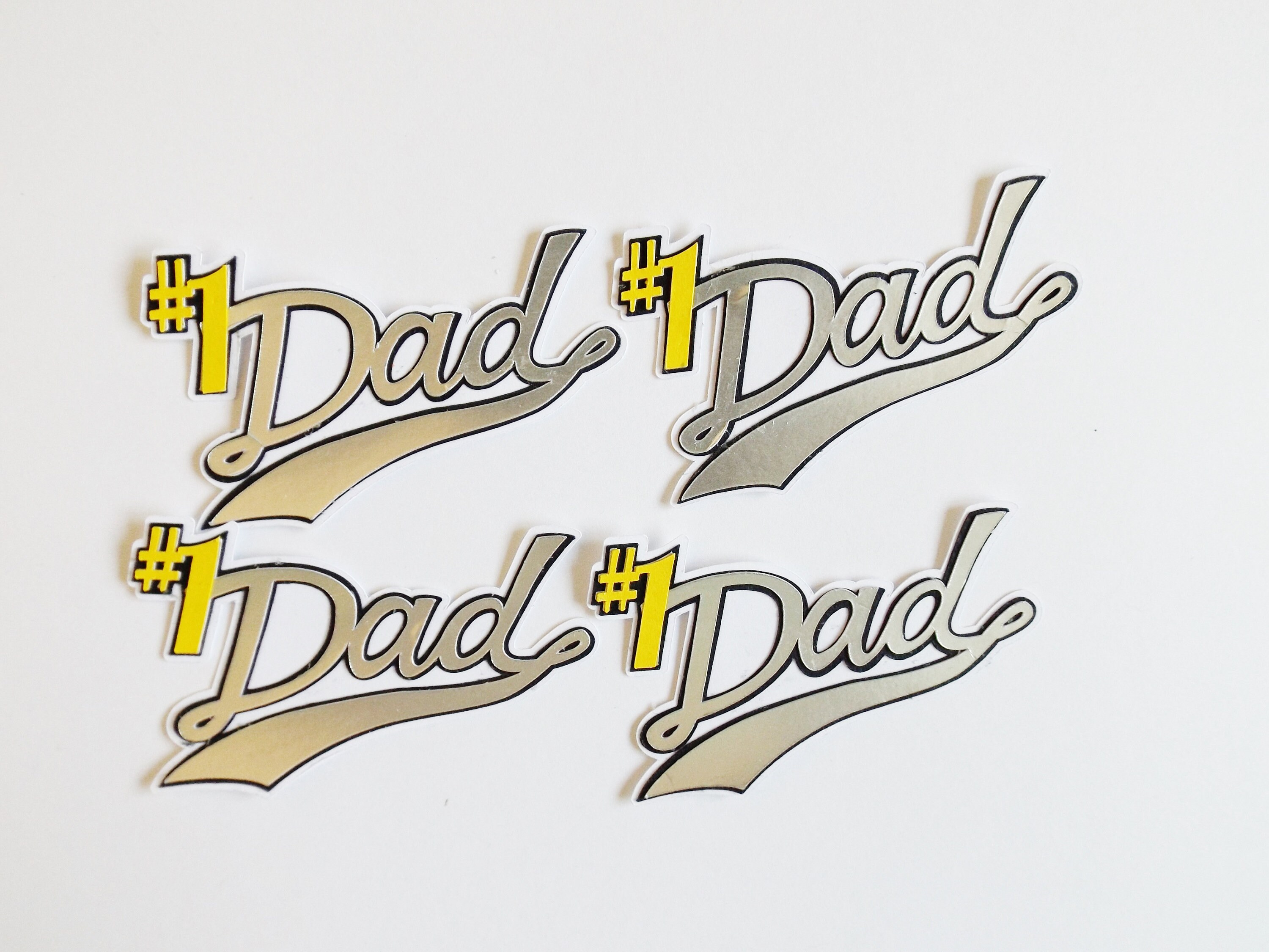 Number 1 Dad Sentiments Papercraft Embellishments Dads - Etsy UK