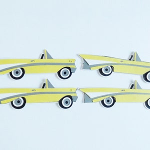 Vintage Sports Cars Papercraft Embellishments Racing Car Scrapbook ...
