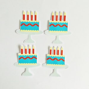 Birthday Cakes Papercraft Embellishments Celebration Party Card Making ...
