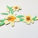 Yellow Flowers Papercraft Embellishments Scrapbooking Ephemera Floral ...