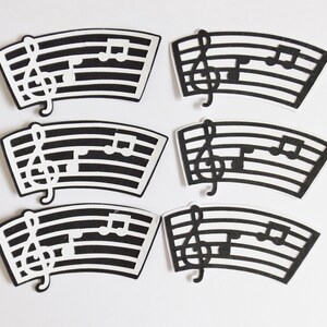 Music Sheets Notes Papercraft Embellishments Musical Scrapbooking ...
