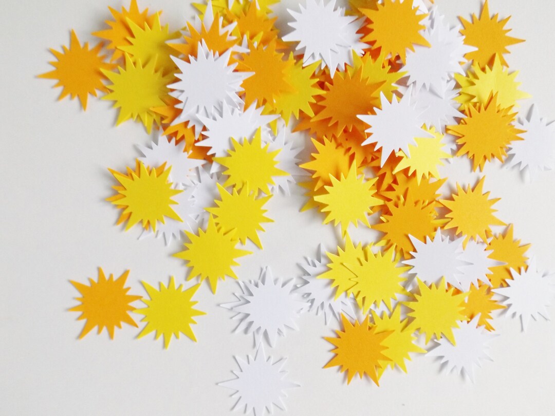 Sunshine Papercraft Embellishments Sun Table Confetti Scrapbooking ...