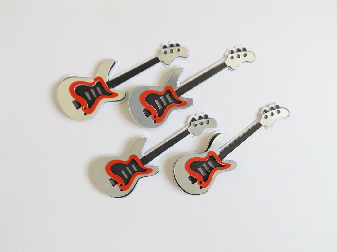 Electric Guitars Papercraft Embellishments Handmade Musical Instruments ...
