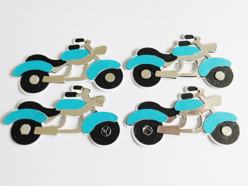 Motorcycles Papercraft Embellishments Biker Scrapbooking Ephemera Bikes ...