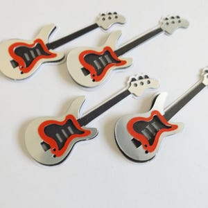 Electric Guitars Papercraft Embellishments Handmade Musical Instruments ...