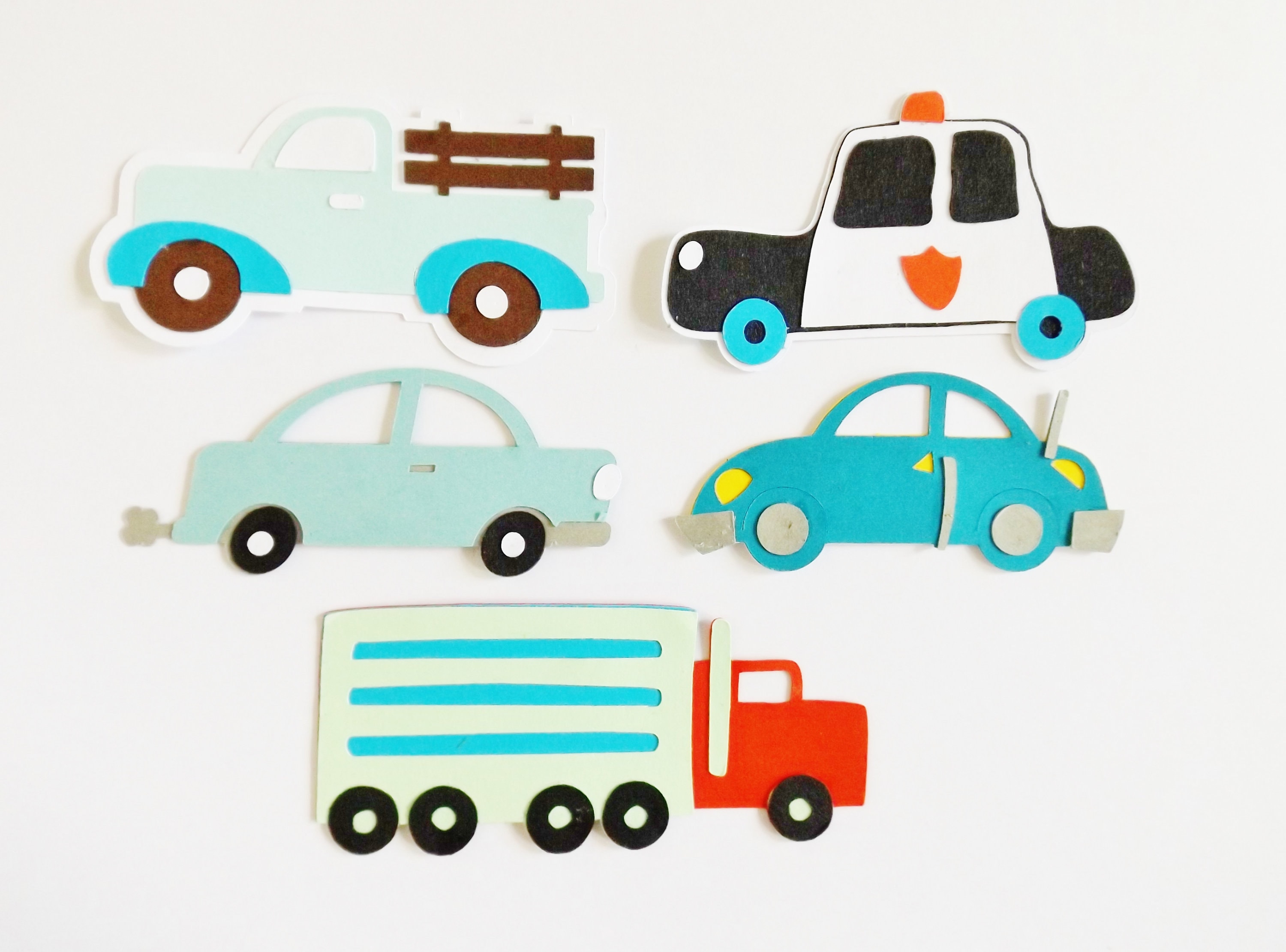 Cars Trucks Transport Papercraft Embellishments Vehicles - Etsy Canada